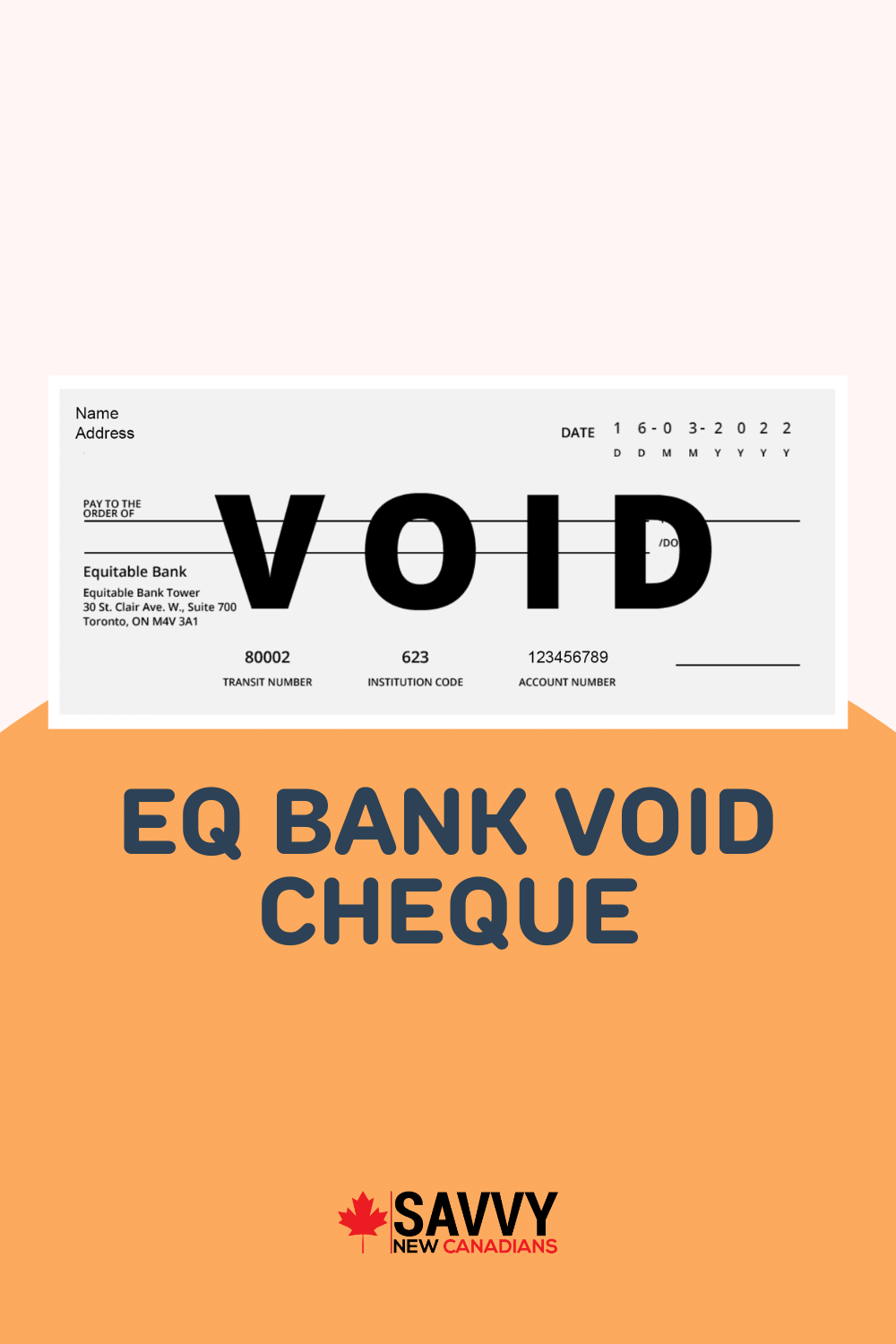 EQ Bank Void Cheque: How To Setup Direct Deposits